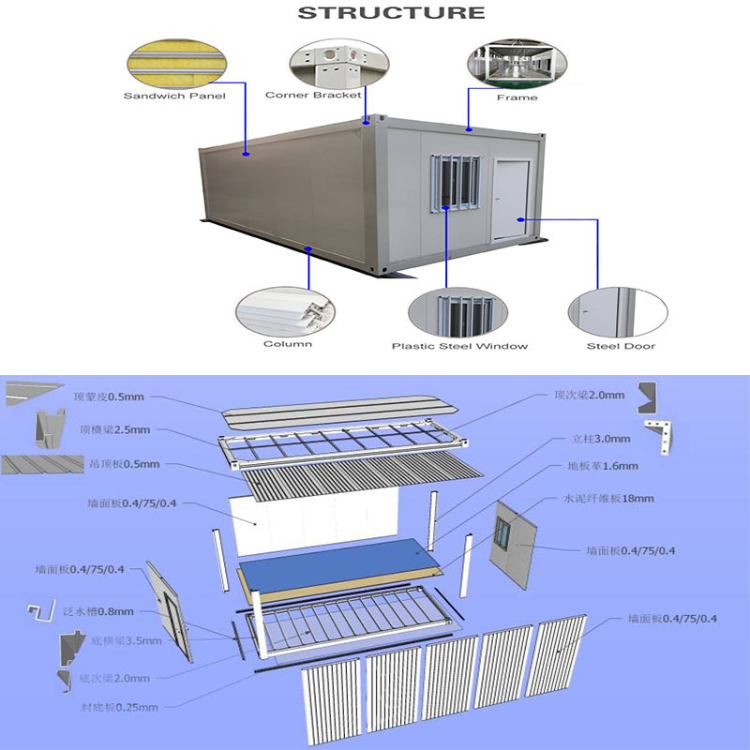 Achetez en gros Module 20ft 40ft Prefab Light Steel Structure Frame ...