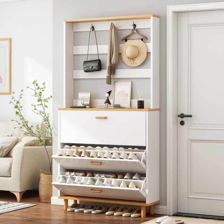 Shoe Rack Black 5 Tier Layer Modern Luxury Living Furniture Holder ...