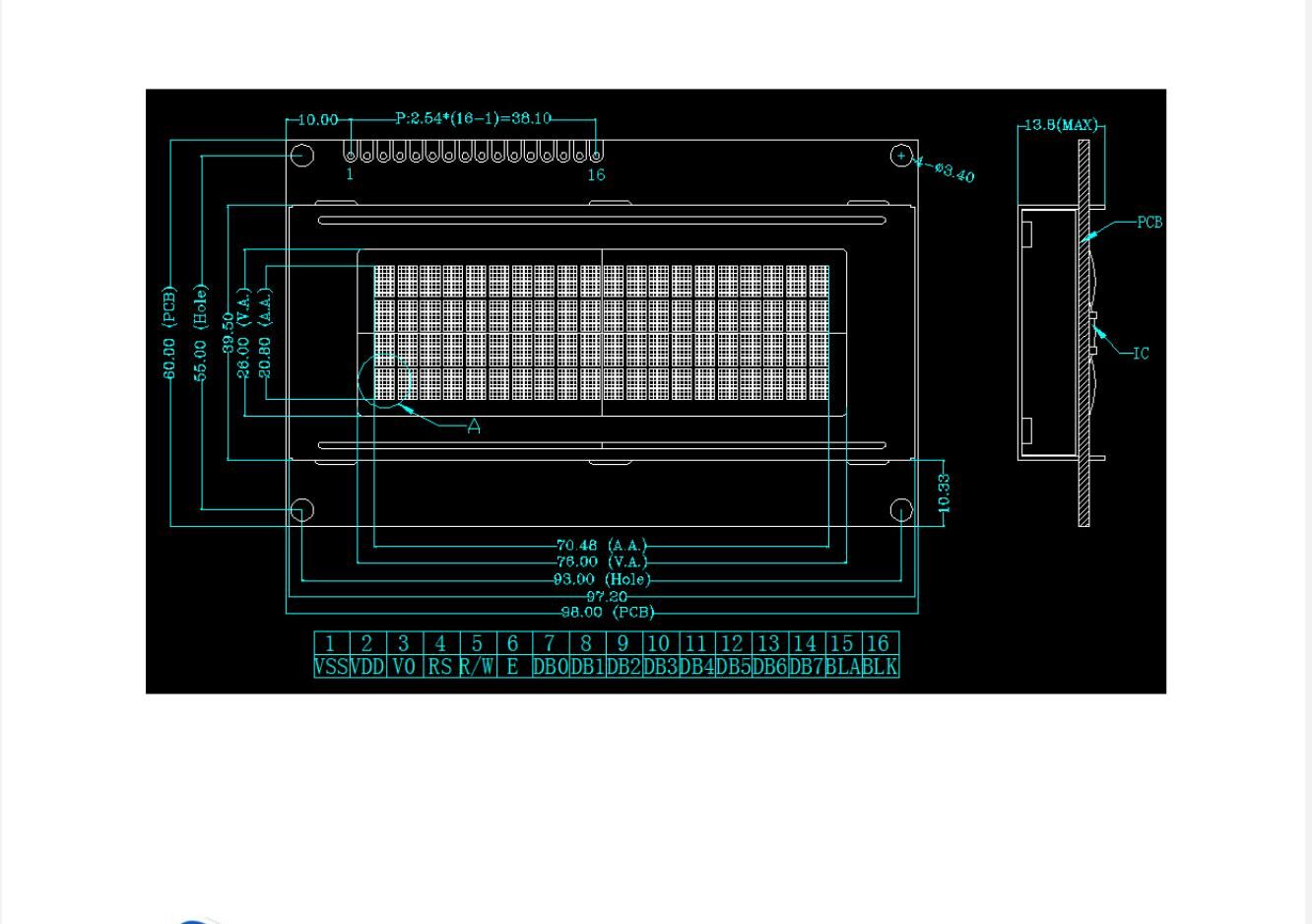Buy Wholesale China 20x2 Characters Stn Blue/negative/transmissive Lcd ...