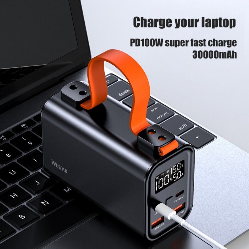 30000mah Laptop Power Bank,fast Charge Power Bank,pd100w,two Way Fast ...