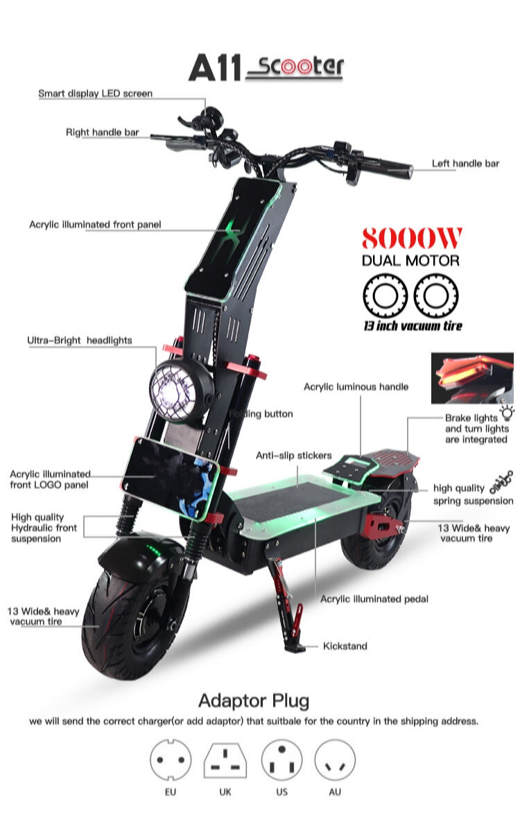Buy Wholesale China Kuma New Arrival 8000w Electric Scooter For Adults ...