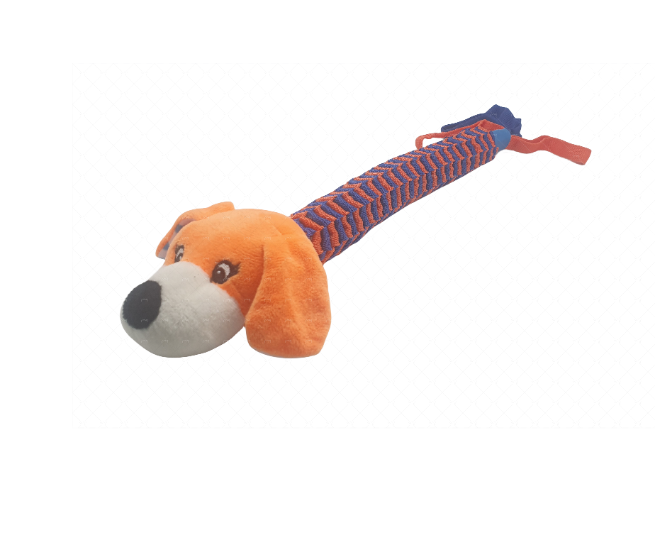 Braided Webbing Dog Toy Plush Animal Head Cartoon Dog Toys - Expore ...