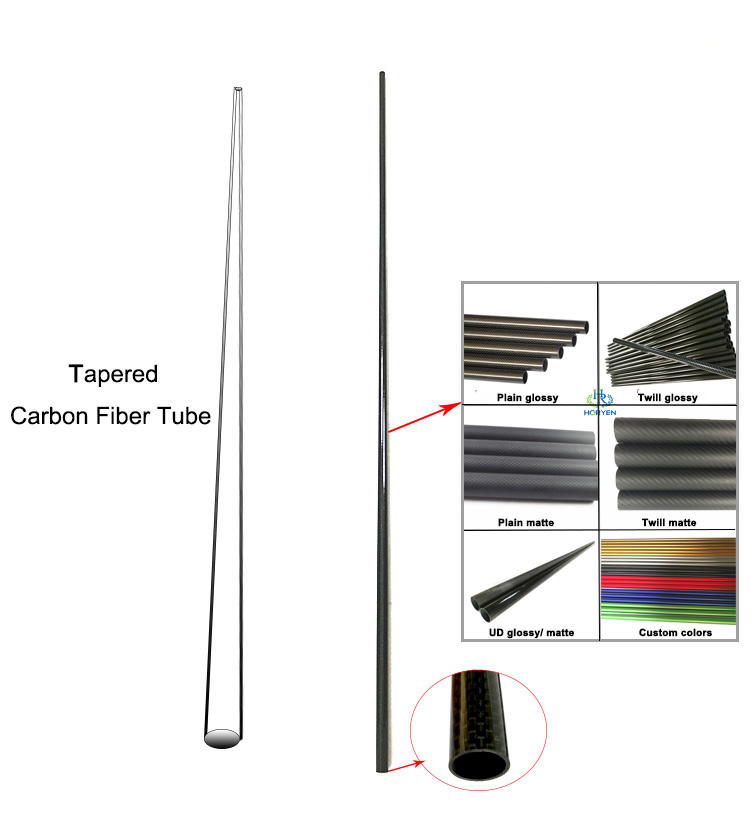 Horyen Direct Sell Custom Carbon Fiber Tapered Tube For Ski Poles ...