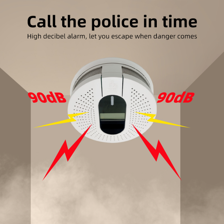 New Arrival 85 Db Fire Smoke Alarm Tester 10 Year Battery Conventional ...