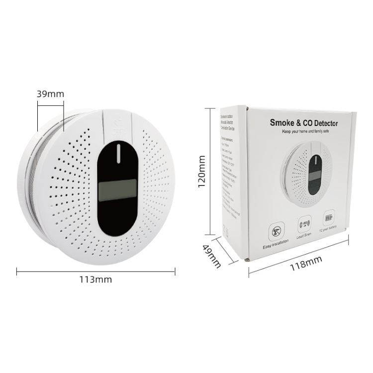 New Arrival 85 Db Fire Smoke Alarm Tester 10 Year Battery Conventional ...