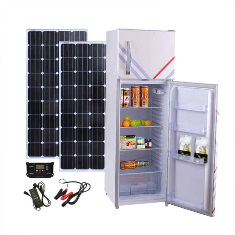 Good Sale 168l Solar Power Freezer Refrigerator Luxury Kitchen Two Door ...