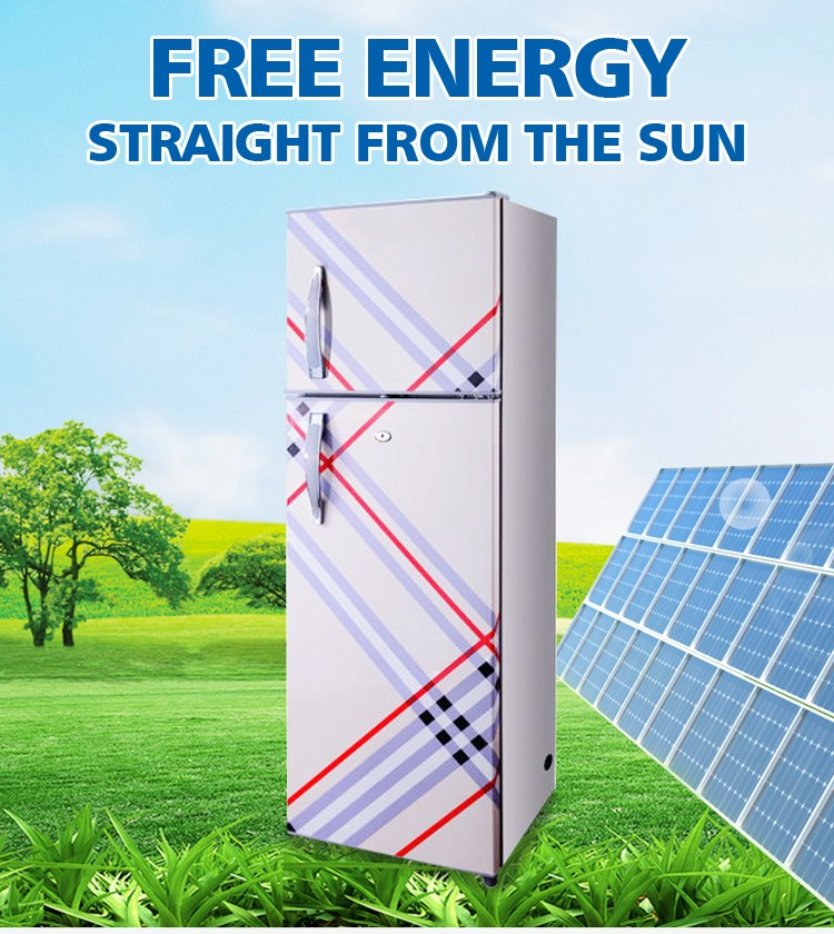 Good Sale 168l Solar Power Freezer Refrigerator Luxury Kitchen Two Door ...