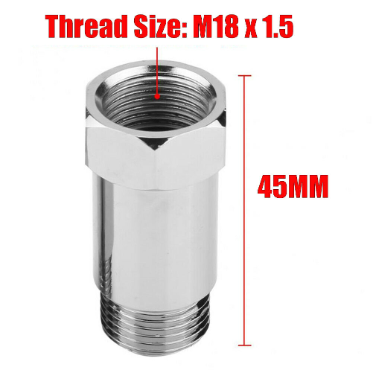 M18 X 1.5 Oxygen Sensor Angle Adapter Extender Bung Adaptor Extension ...