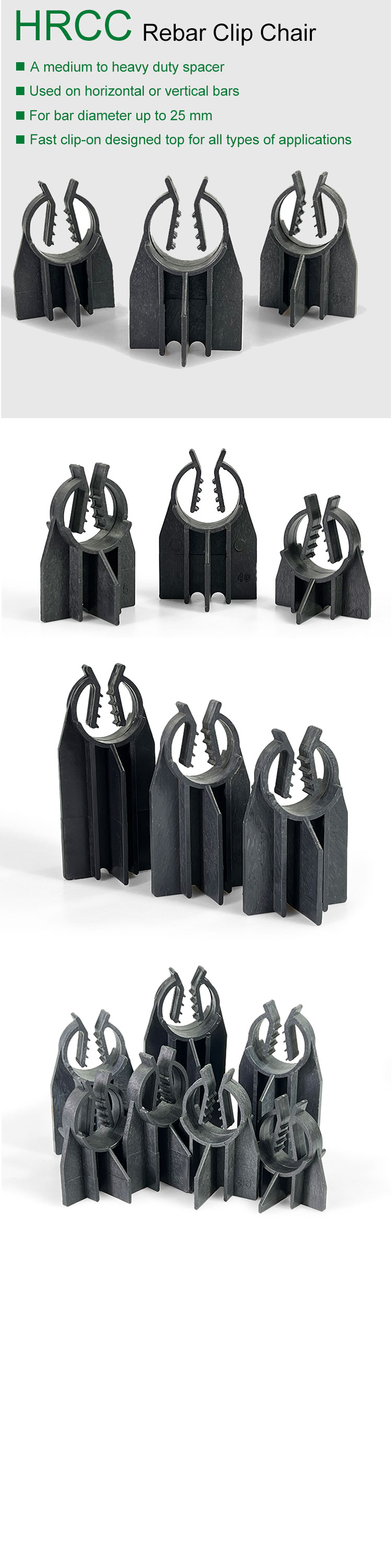 Professional Manufacturer Plastic Rebar Spacer Construction Material ...