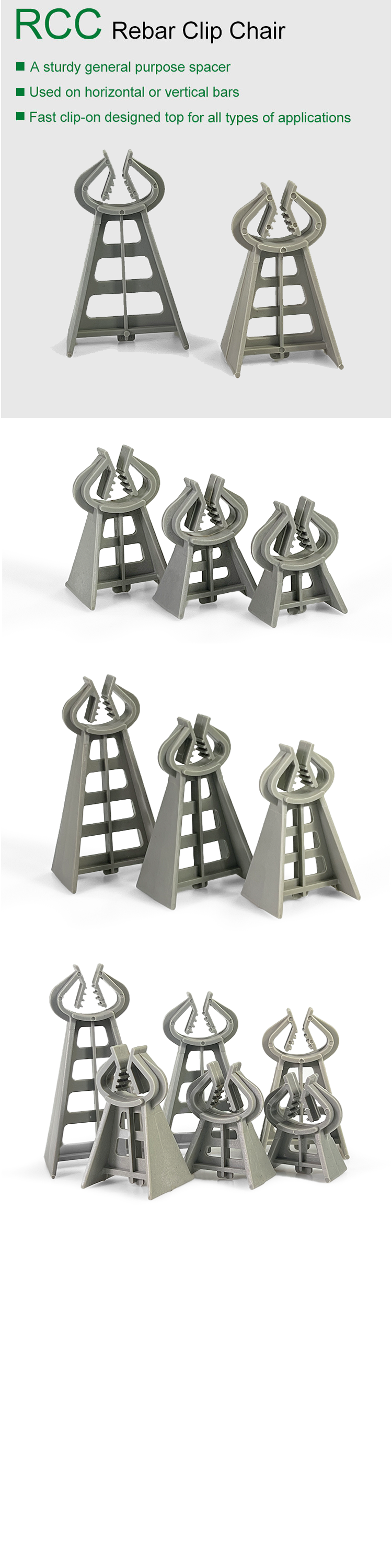 Professional Manufacturer Plastic Rebar Spacer Construction Material ...