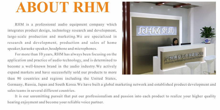 Rhm 6.5'' Subwoofer 2.1 Home Theater Speaker With Fm/bt/sd/usb/aux ...