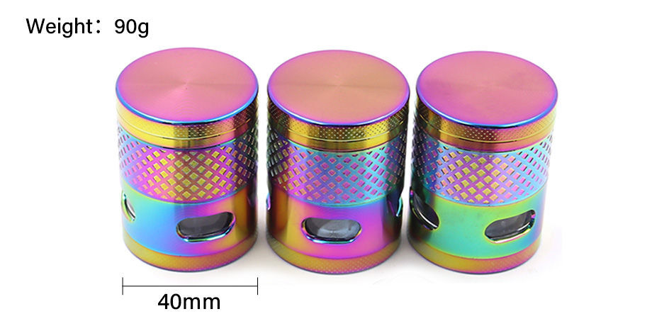 Buy Wholesale China Wholesale Colorful Herb Grinder 4 Layers 40mm Zinc ...