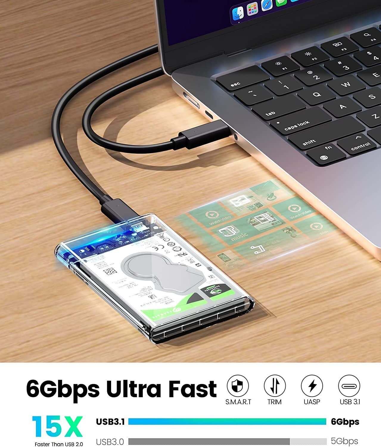 Buy Wholesale China Oem Manufacturer 2.5" Sata Hdd Ssd Enclosure Usb3.0 ...