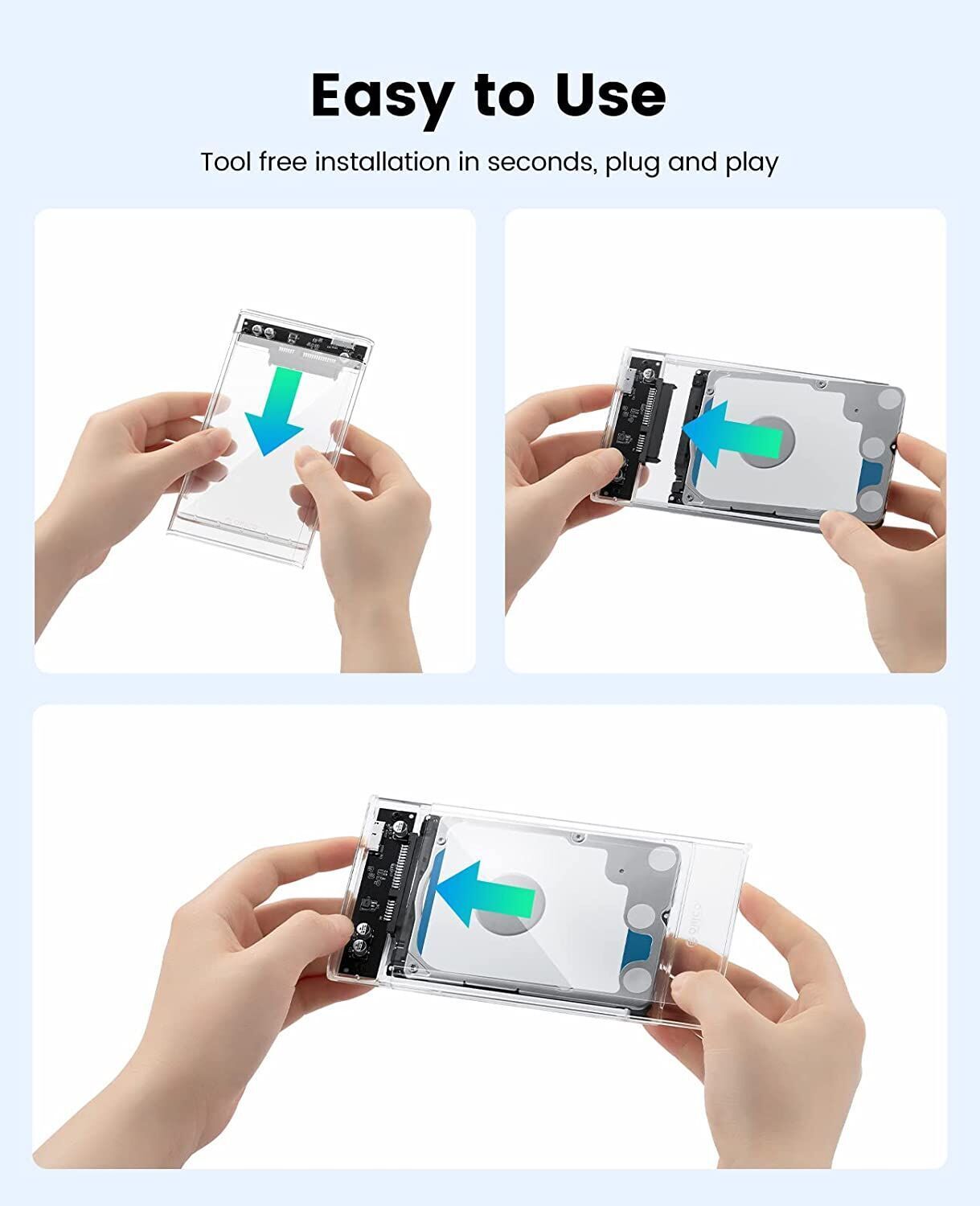 Buy Wholesale China Oem Manufacturer 2.5" Sata Hdd Ssd Enclosure Usb3.0 ...