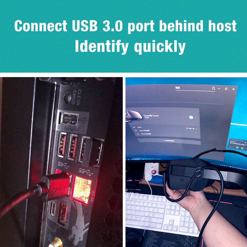 Compre 3a 60w Vr Usb C Cable Para Oculus Quest Link Power Charging ...
