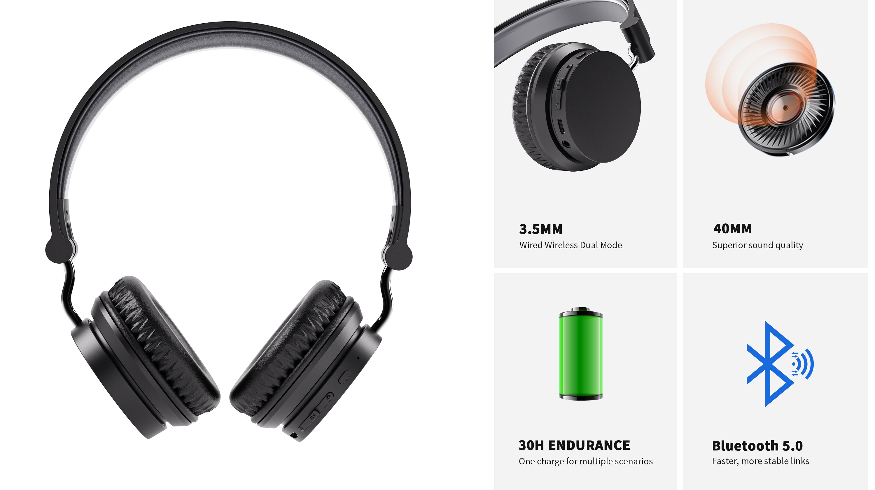 Buy Wholesale China Factory Directly Supply Bluetooth On Ear Wireless ...