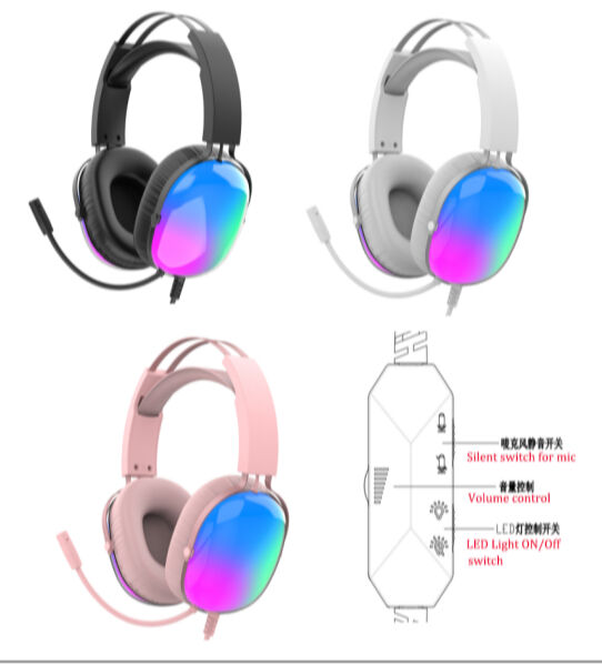 Buy Wholesale China St-gh628 Crystal Gaming Headset With Full Panel Rgb ...