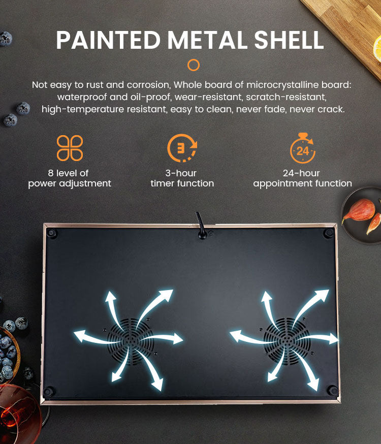 Buy China Wholesale High Quality 2 Burner 2.2 Kw Induction Stove Hob ...