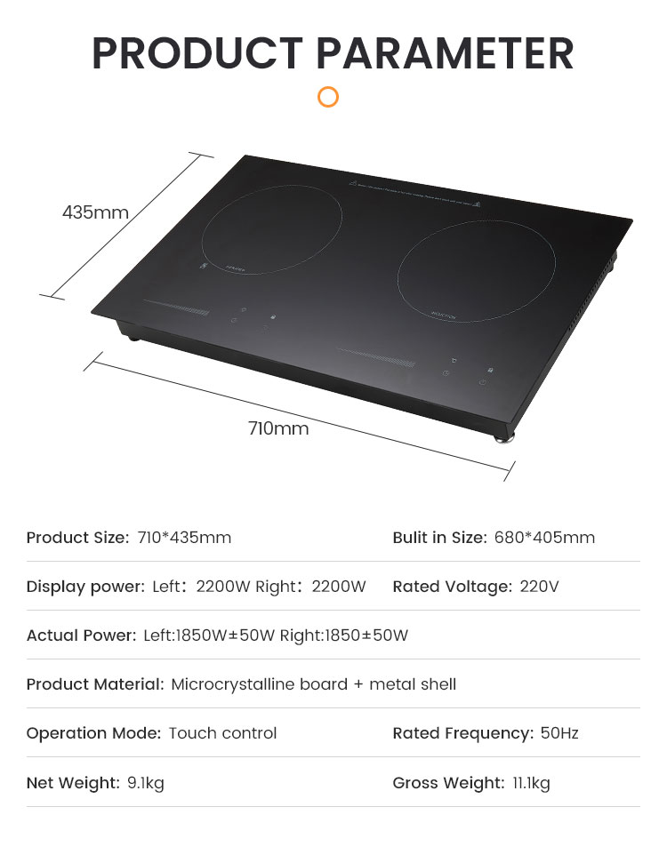 Buy China Wholesale High Quality 2 Burner 2.2 Kw Induction Stove Hob ...