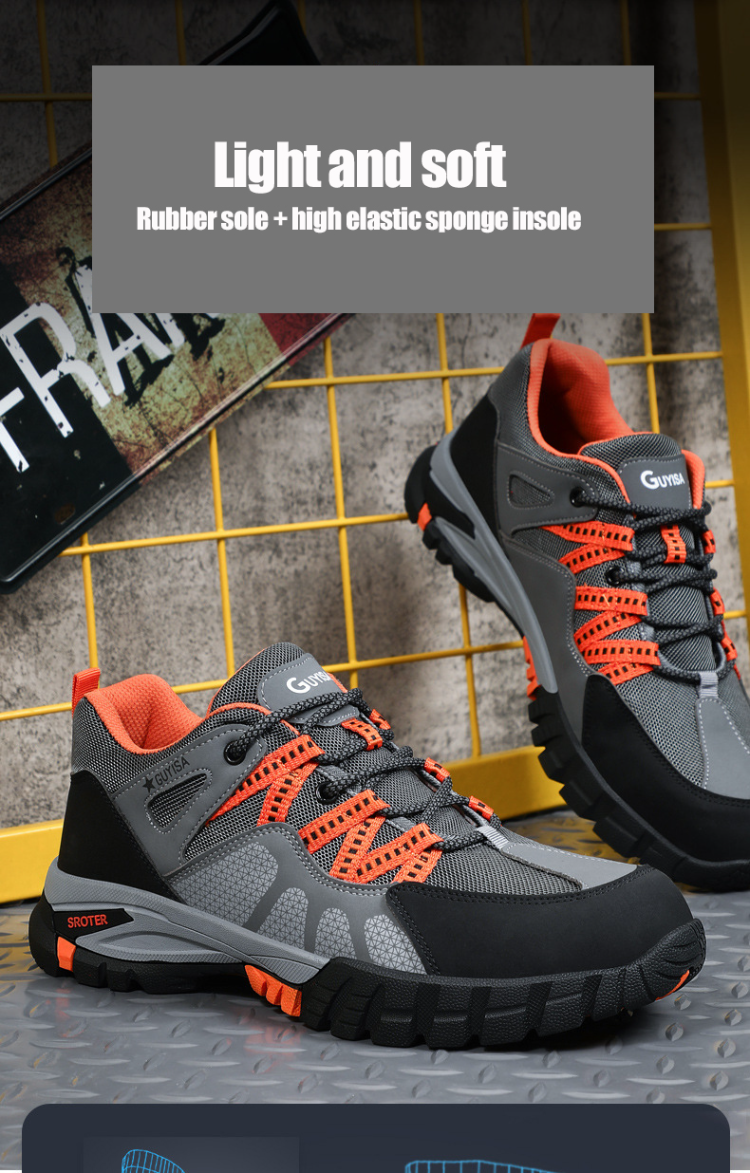 Safty Man Composite Toe Tear Water Oil Clid Slip Resistant Industrial ...