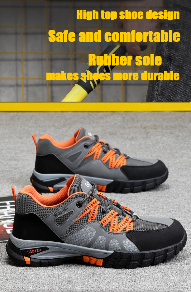 Safty Man Composite Toe Tear Water Oil Clid Slip Resistant Industrial Sneakers Protect Feet ...