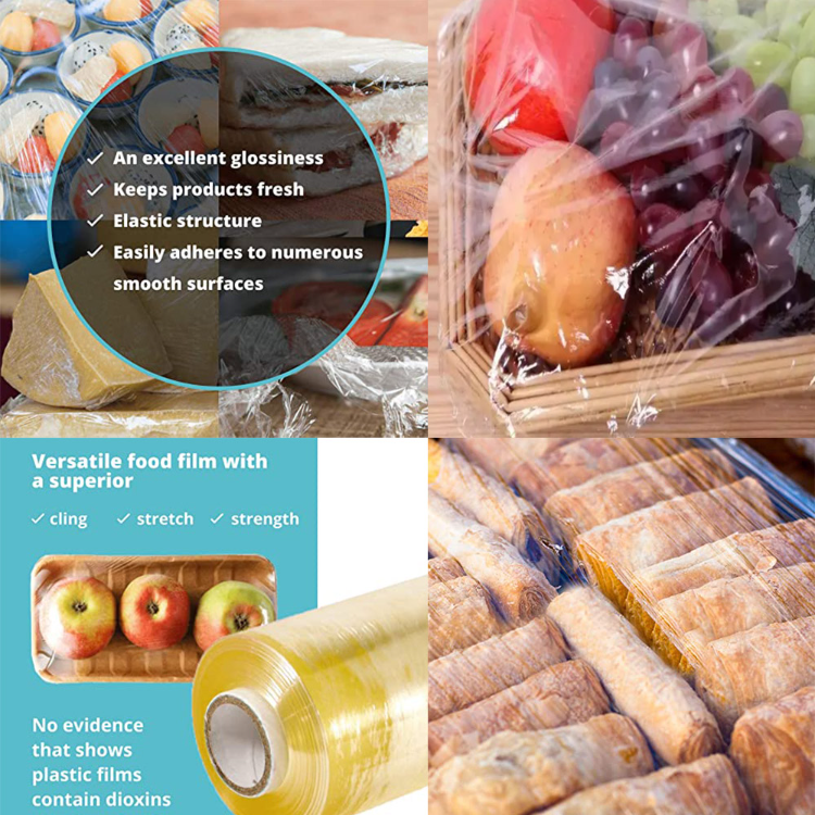 Buy Wholesale China Food Wrapping Plastic Pvc Stretch Cling Film Jumbo ...