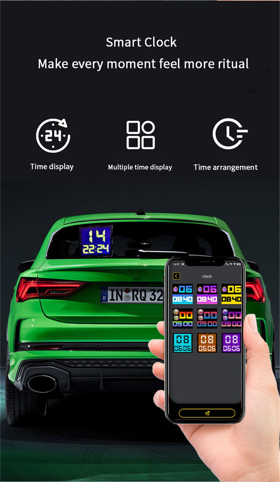 Buy Wholesale China High Resolution 64x64 Pixel Led Smart Screen Car ...