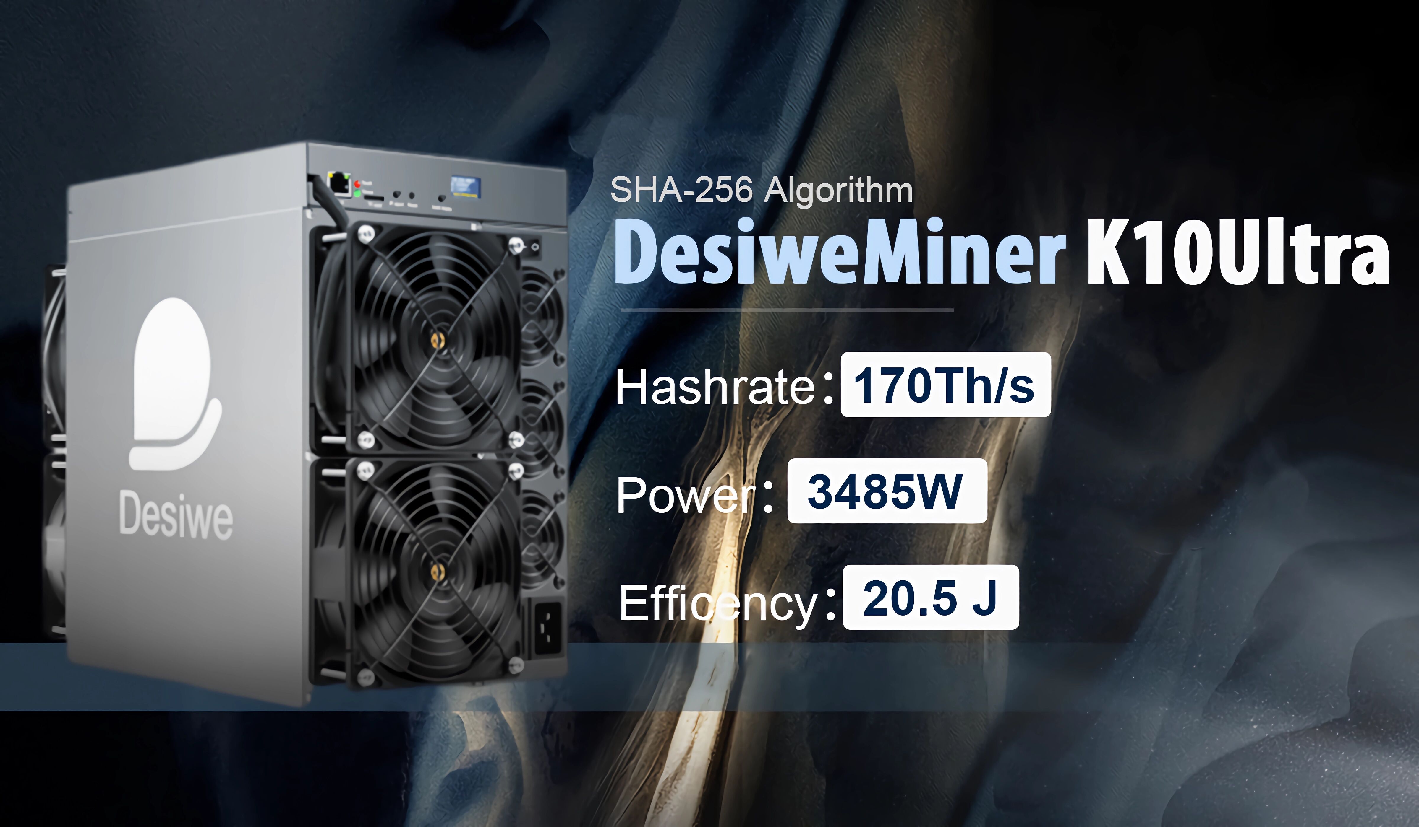 Buy Wholesale China Desiweminer K10 Ultra 170th/s 3400w New Bitcoin Mining Asic Blockchain Miner ...