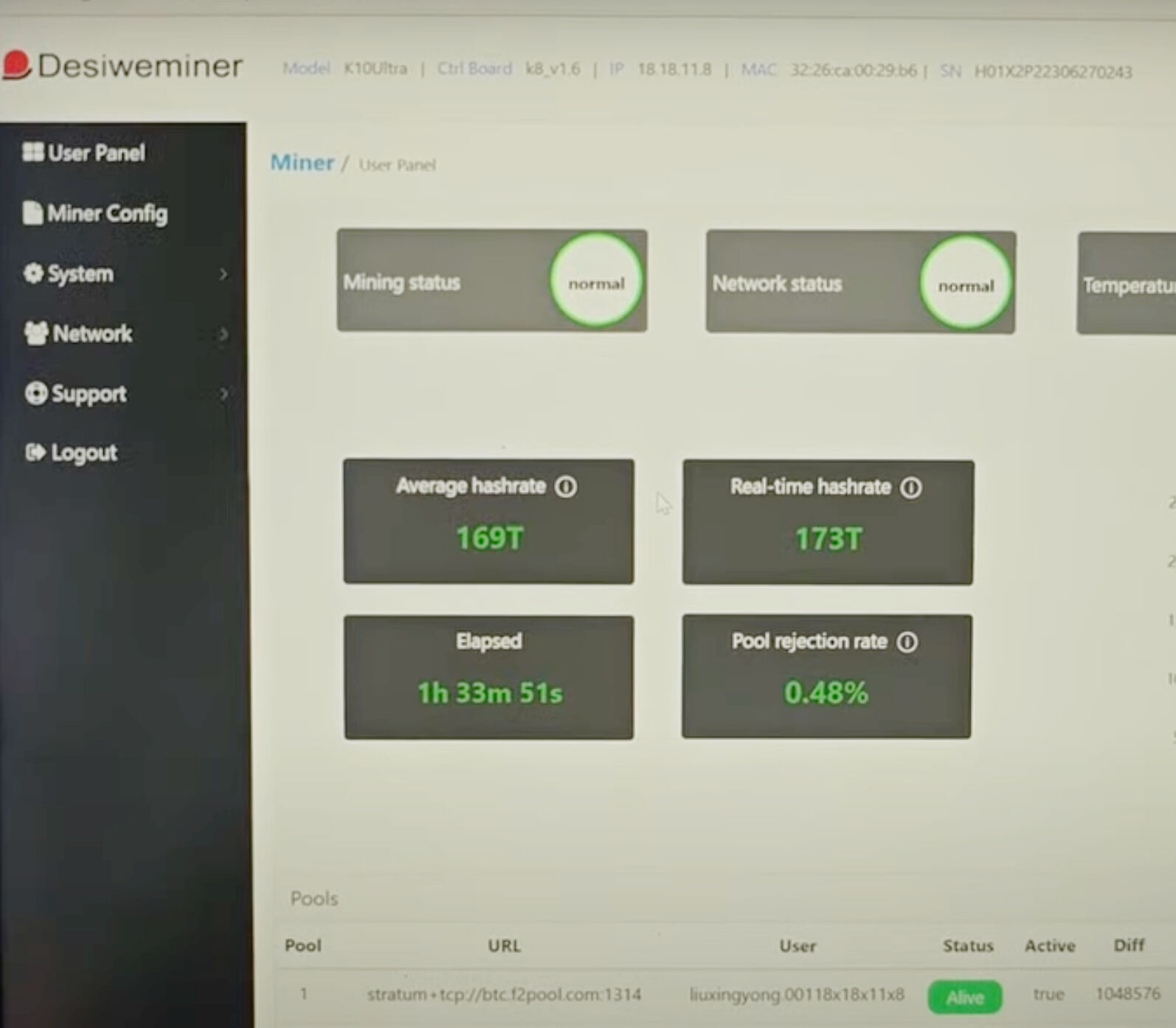Buy Wholesale China Desiweminer K10 Ultra 170th/s 3400w New Bitcoin Mining Asic Blockchain Miner ...