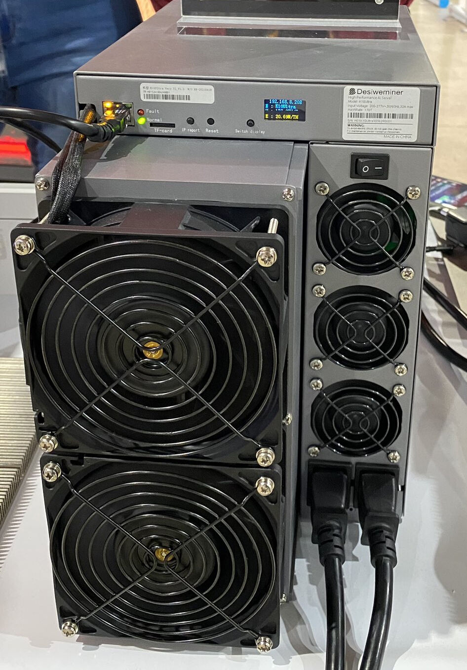 Buy Wholesale China Desiweminer K10 Ultra 170th/s 3400w New Bitcoin Mining Asic Blockchain Miner ...