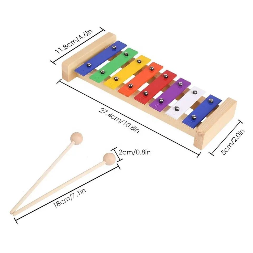Educational Miniature Wooden Musical Instruments Xylophone Toy, Wooden ...