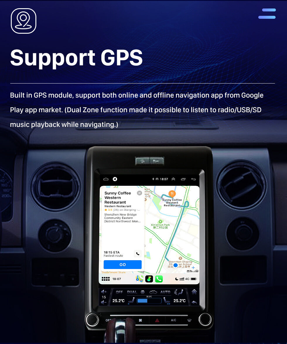 12.1 Inch Android10.0 Hd Touchscreen Radio Car Stereo For 2011-2016 ...