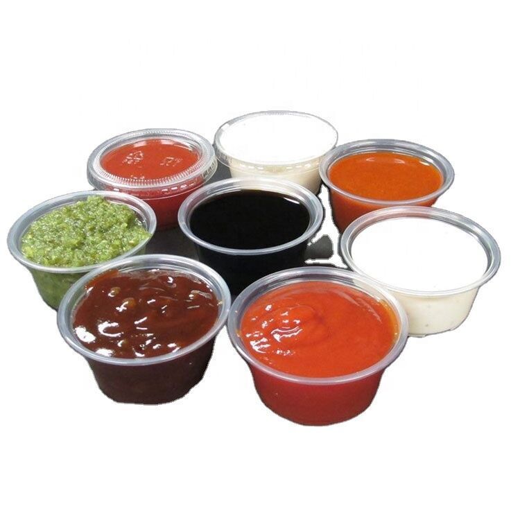 Buy Wholesale China (4oz)disposable Plastic Condiment Sauce Chutney Cup ...
