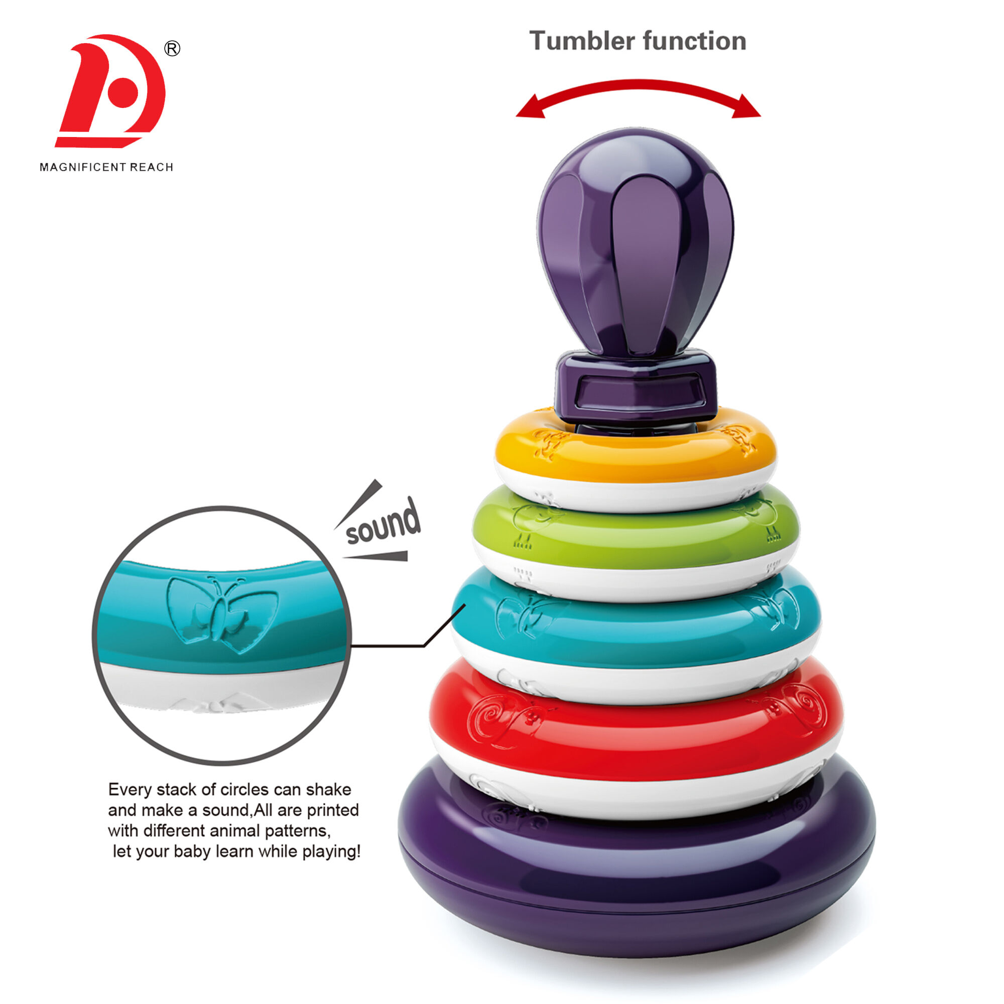 Buy Wholesale China Huada Stacking Rings Toy Enlightenment Grip Ability ...