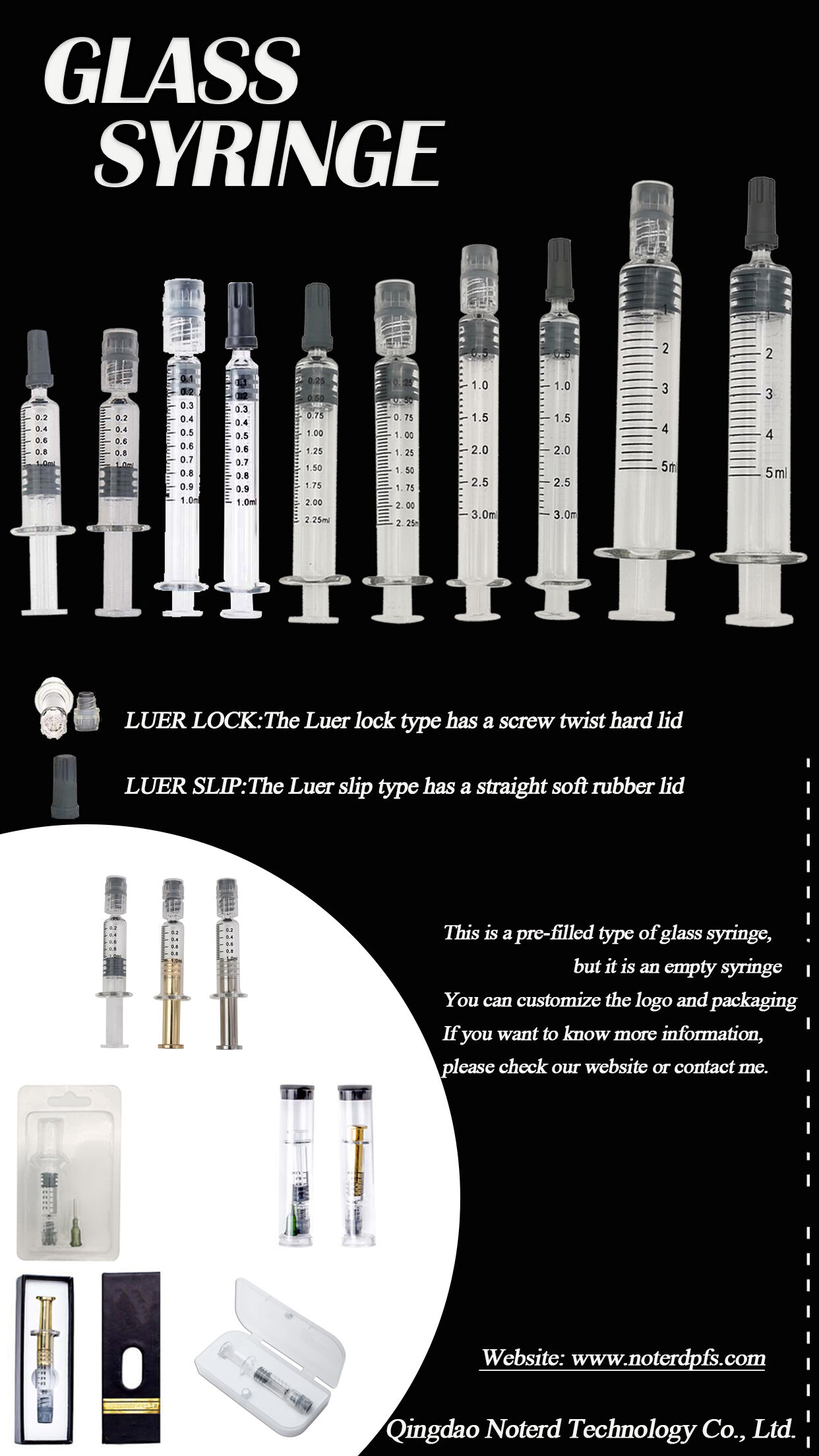 Buy Wholesale China Glass Syringe 1ml Luer Lock Concentrates Syringes ...