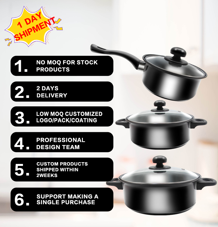High Quality Non Stick Die Casting Cast Iron Kitchen Cooking Pot Frying ...