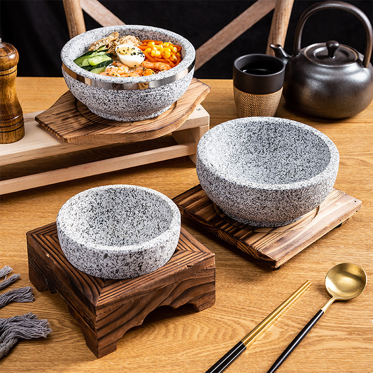 Buy China Wholesale Wholesale Granite Stone Bowl Korean Sizzling Hot ...