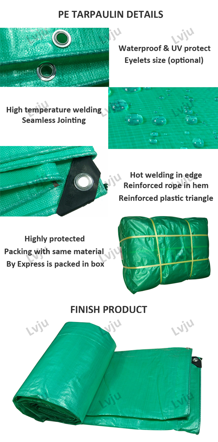 Buy Standard Quality China Wholesale Lvju Waterproof Canvas Sheets Fabric Material Pvc Pe ...