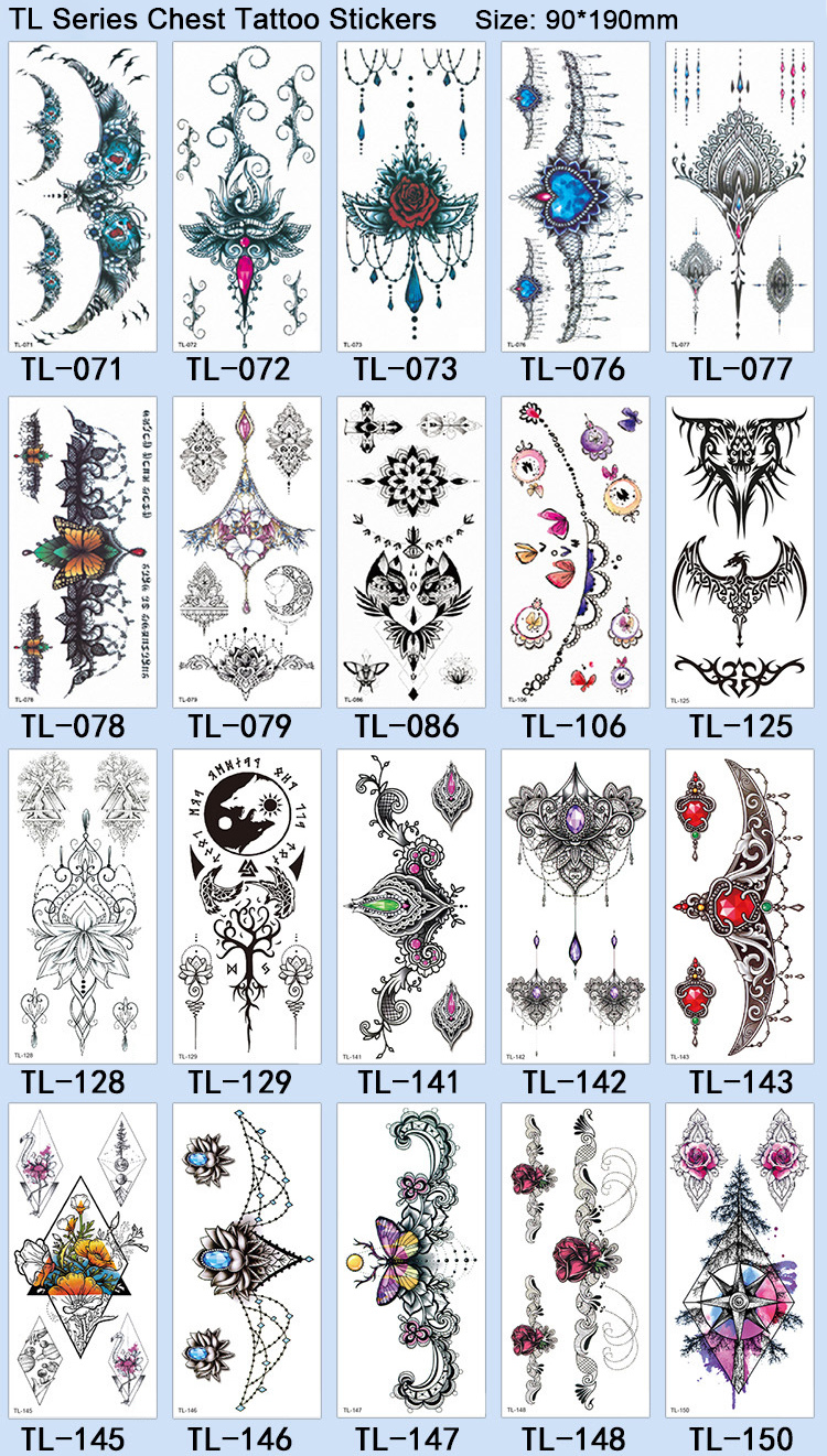Bulk Buy China Wholesale Tattoo Stickers Temporary Body Art Sexy Chest ...