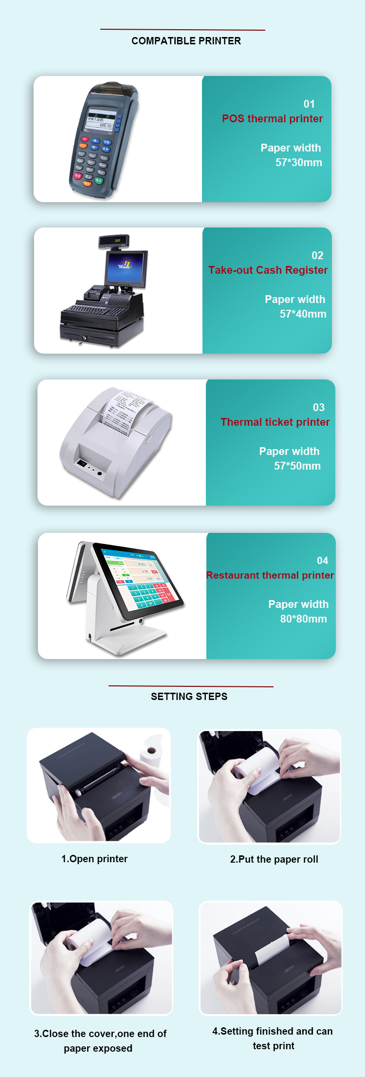 Buy Wholesale China 80*80 Cash Register Paper Raw 57mm Materials Roll ...