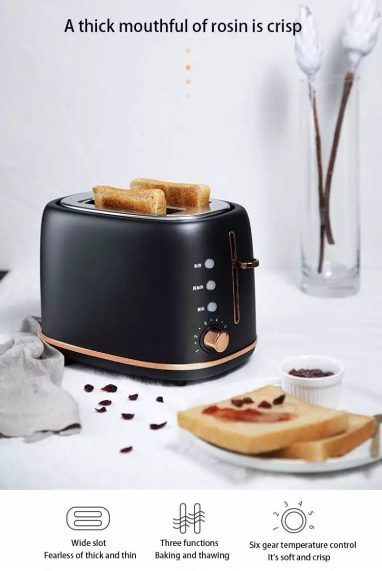 2022 New Bun Toaster 2 Slice Multi-function Toaster Extra Wide Slot ...