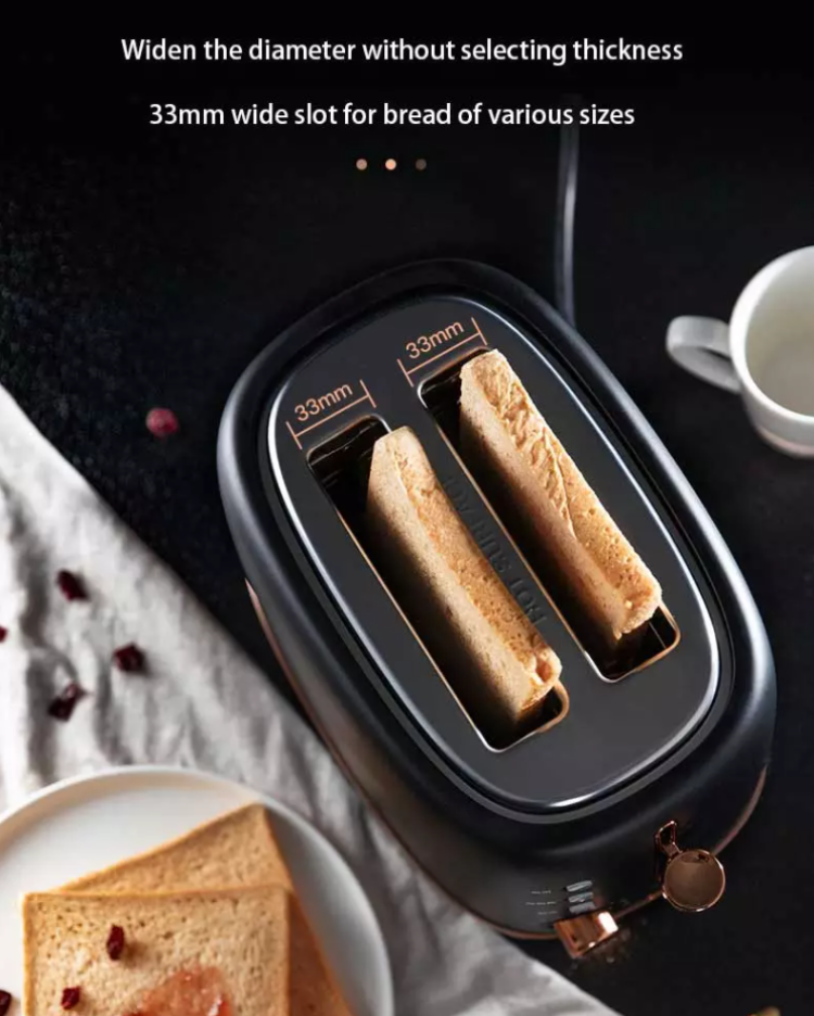 2022 New Bun Toaster 2 Slice Multi-function Toaster Extra Wide Slot ...