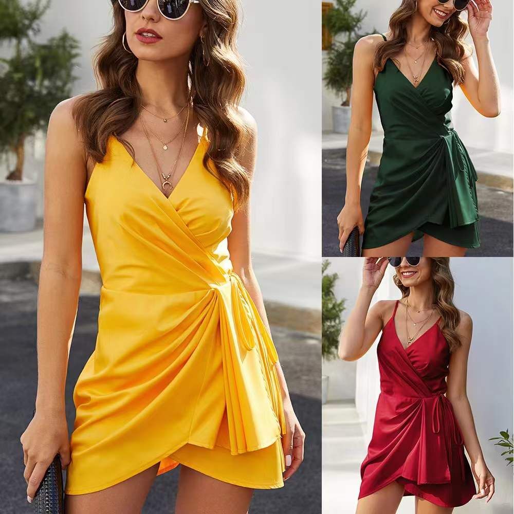 Buy Wholesale China Stockpapa Leftover Overruns Ladies Branded Sundress ...