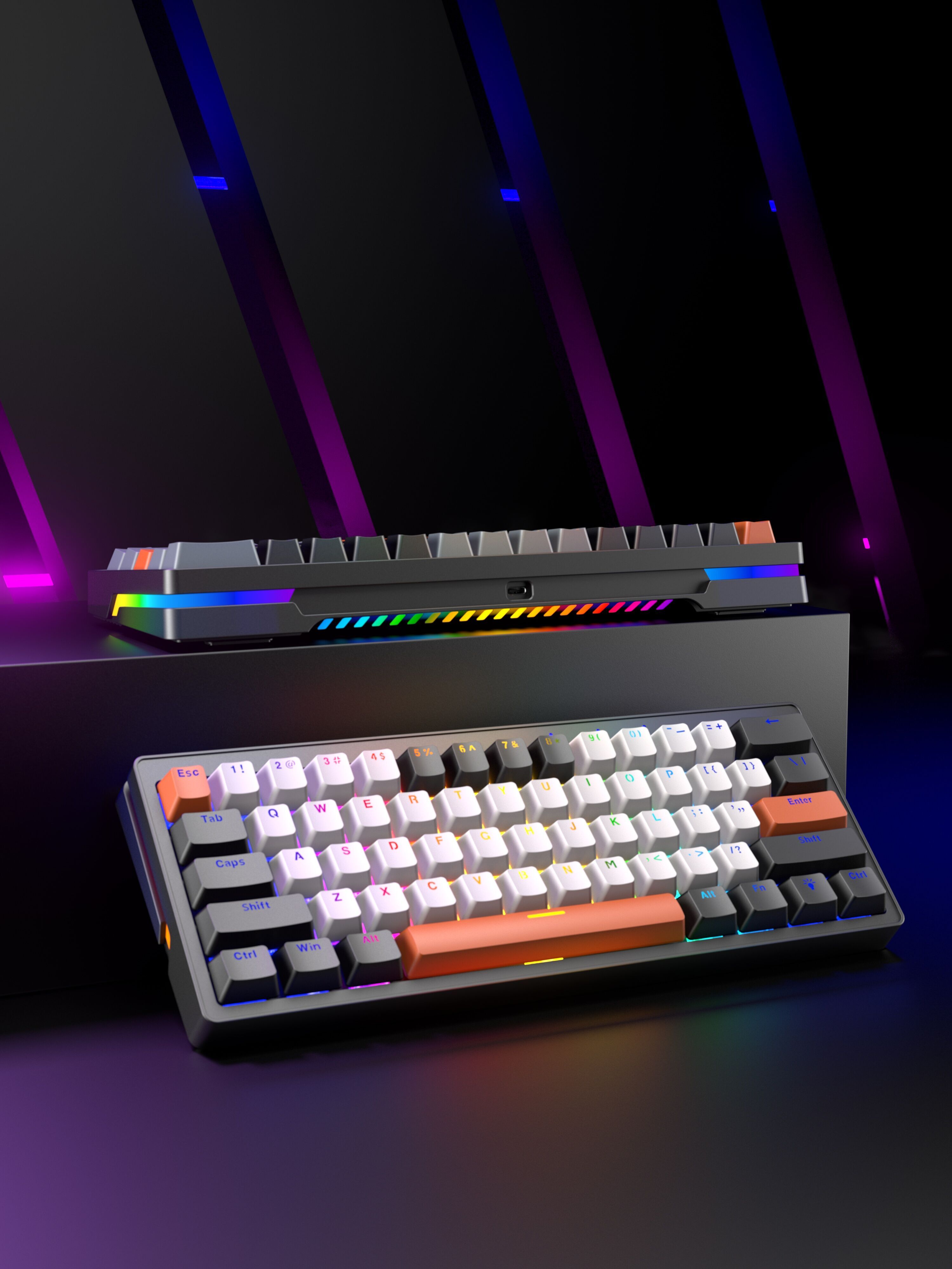 Buy Wholesale China Wireless Custom Mechanical Gaming Keyboard, Triple ...