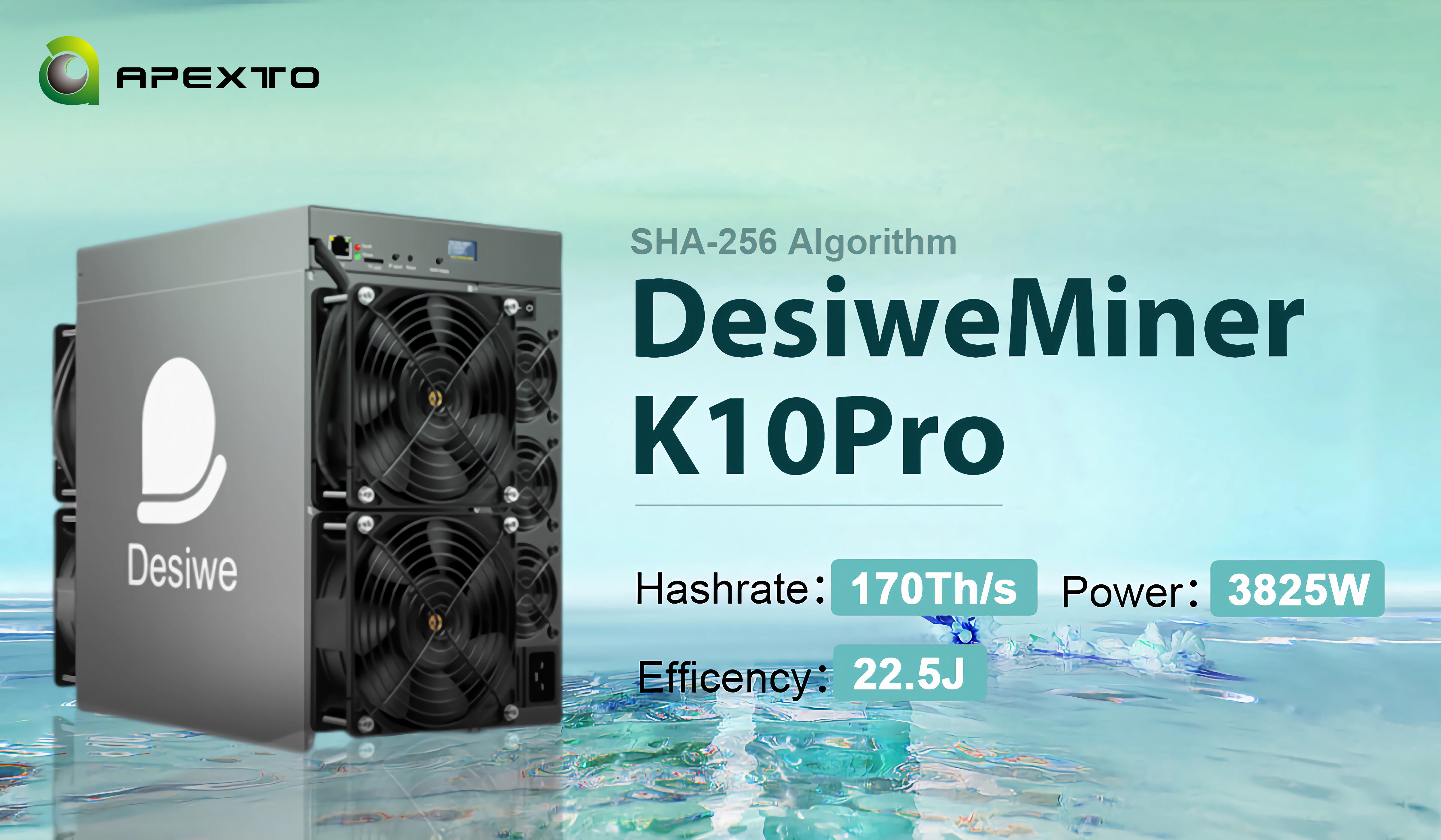 Buy Wholesale China Highest Hasrate Desiweminer K10pro 170th/s 3485 W Asic Bitcoin Miner In ...