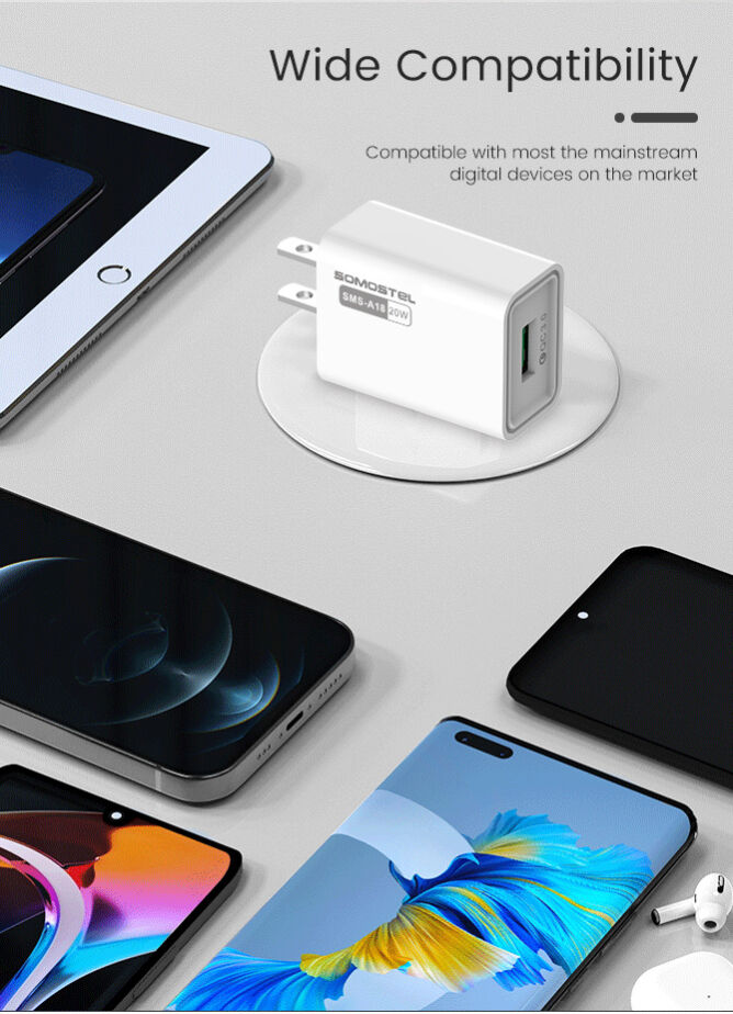 Buy Wholesale China Mobile Phone Chargers Somostel A18 Qc3.0 Us Eu Plug ...