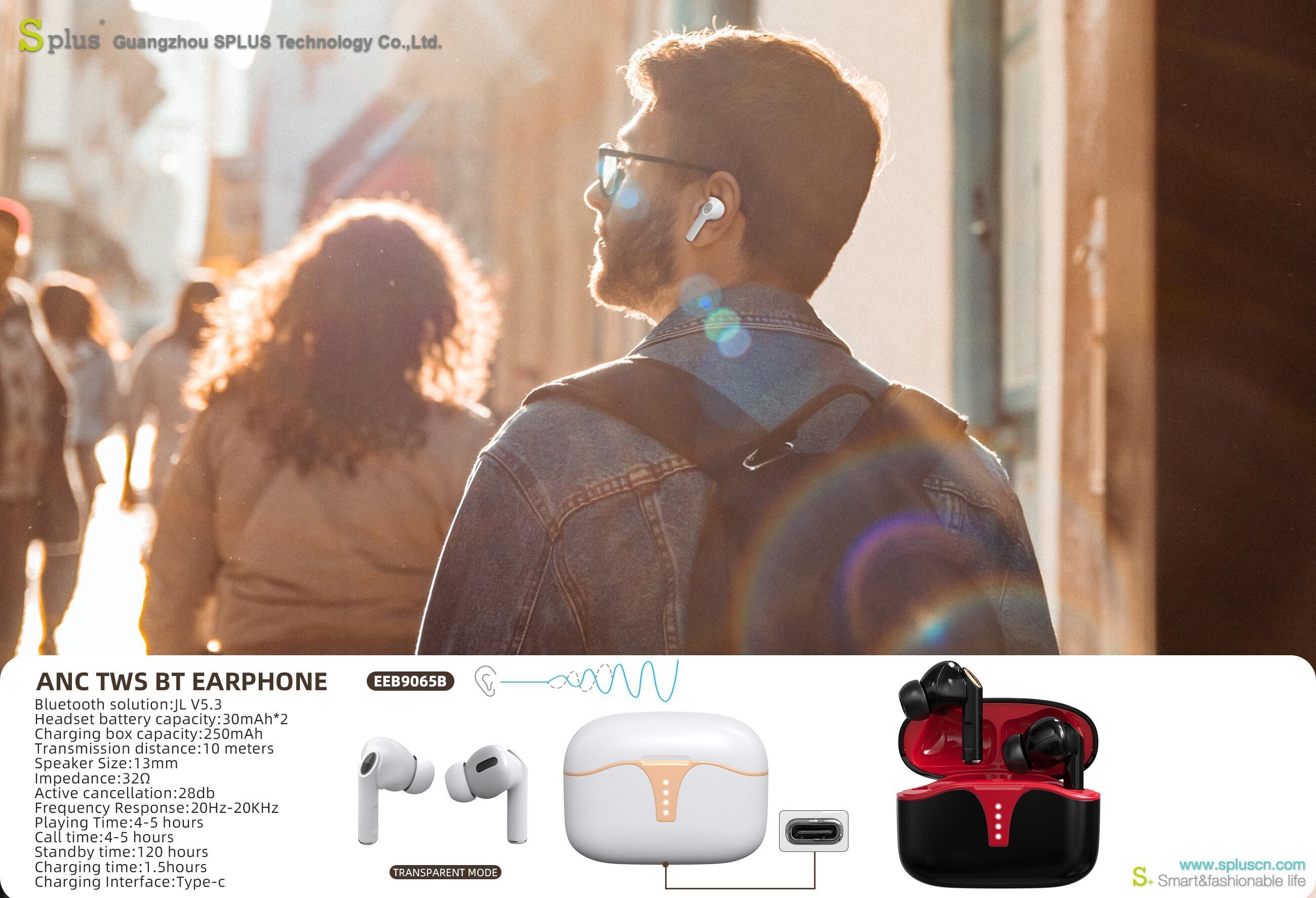 Buy Wholesale China Anc Tws True Wireless 28db Active Noise Canceling ...