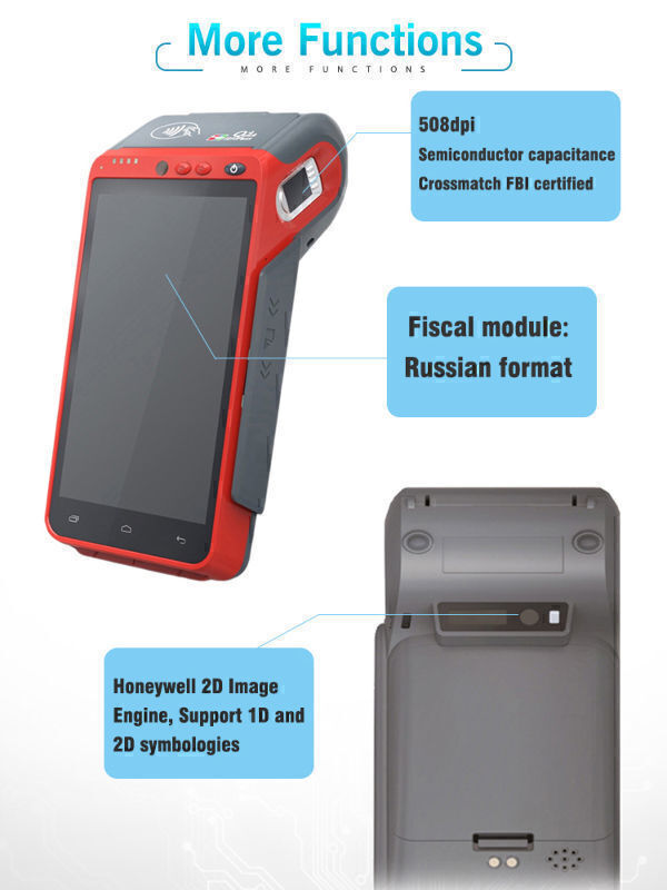 Buy Wholesale China Hcctg Android7.0 Msr+ic+nfc Card Reader Handheld ...