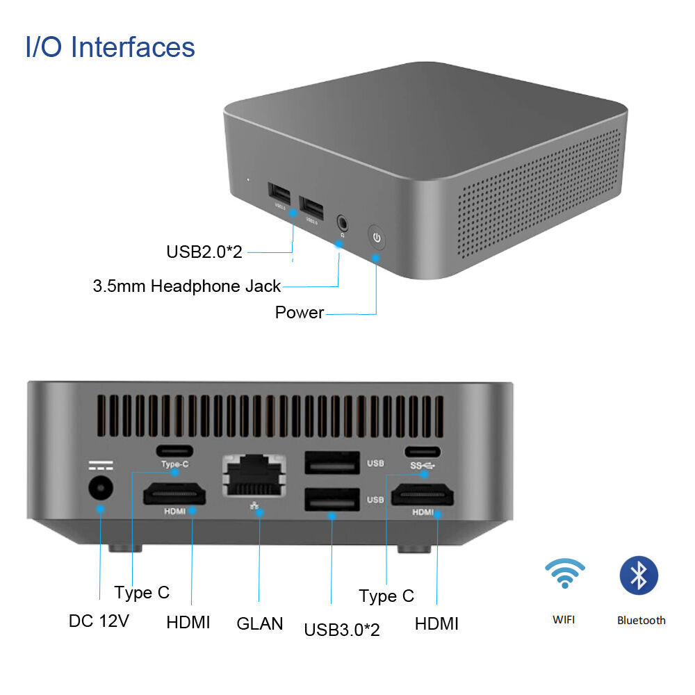 Buy Wholesale China Industrial Nuc Mini Pc Jasper Lake Win10 Pro Type-c ...