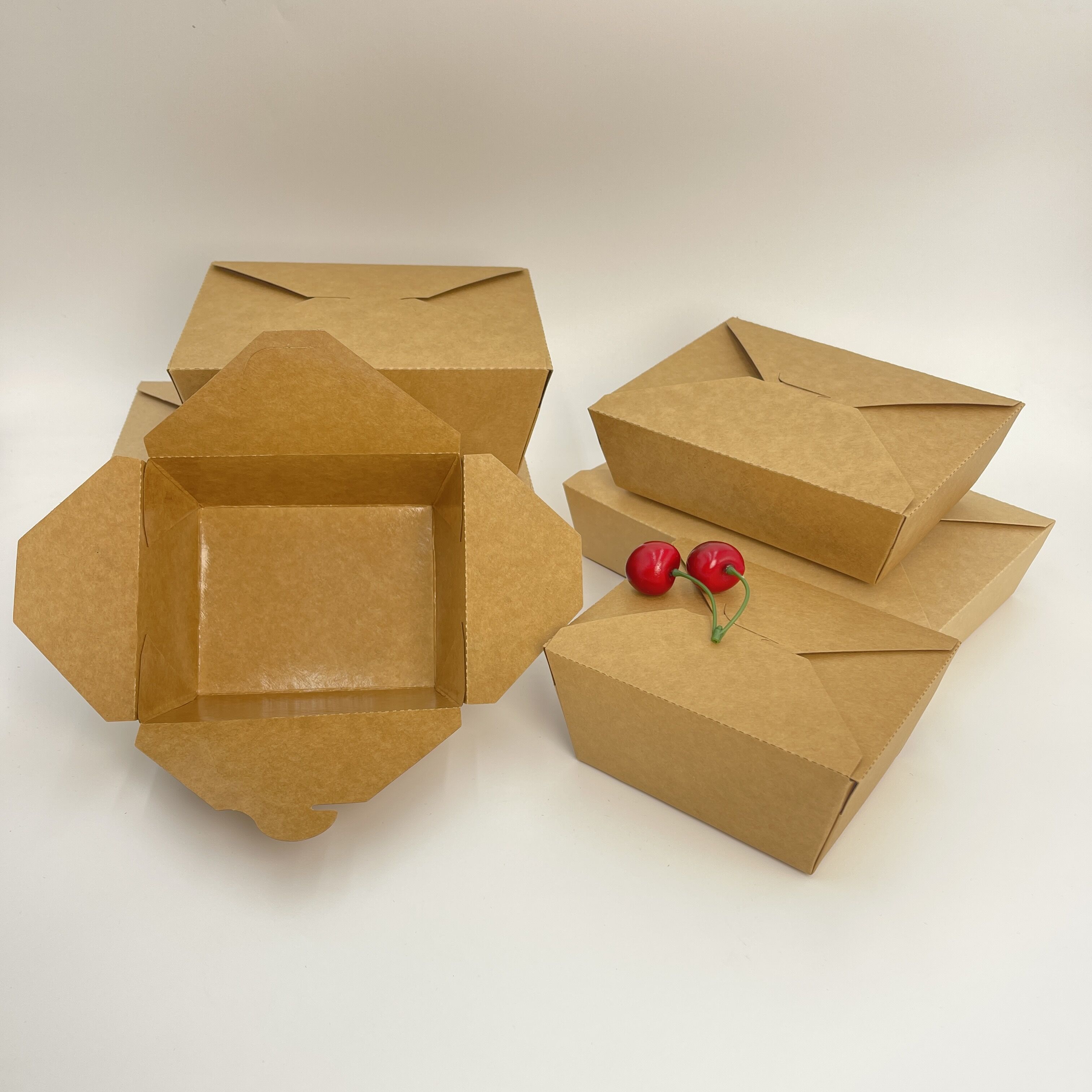 Buy Wholesale China Disposable Take Away Compartment Kraft Paper Bento ...